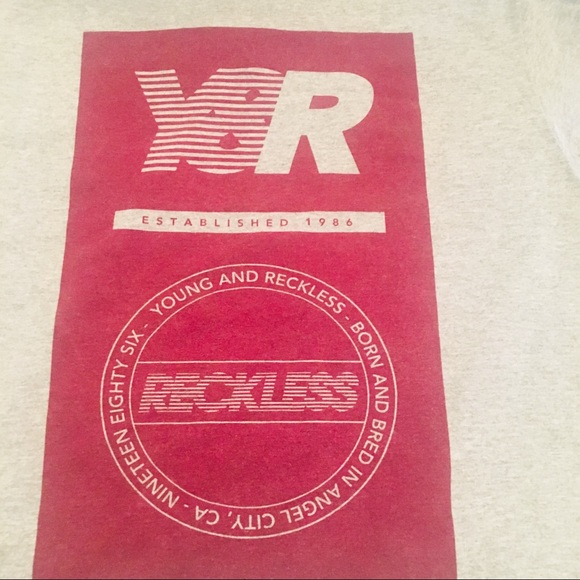 Young & Reckless | Tops | Young Reckless Gray Tshirt M | Poshmark
